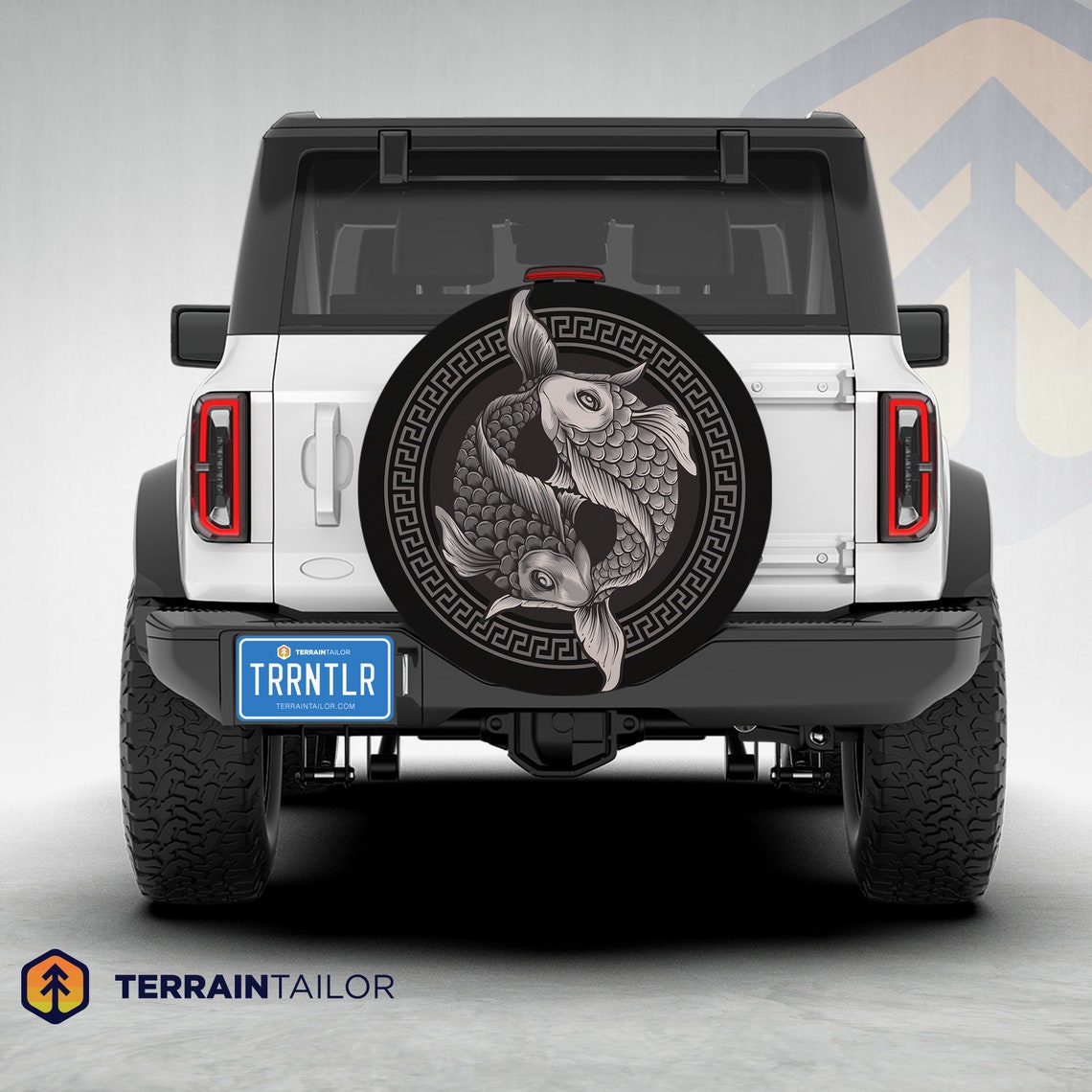 Yin Yang Koi Fish Design Tire Cover Fits Jeeps Broncos Suvs - Etsy