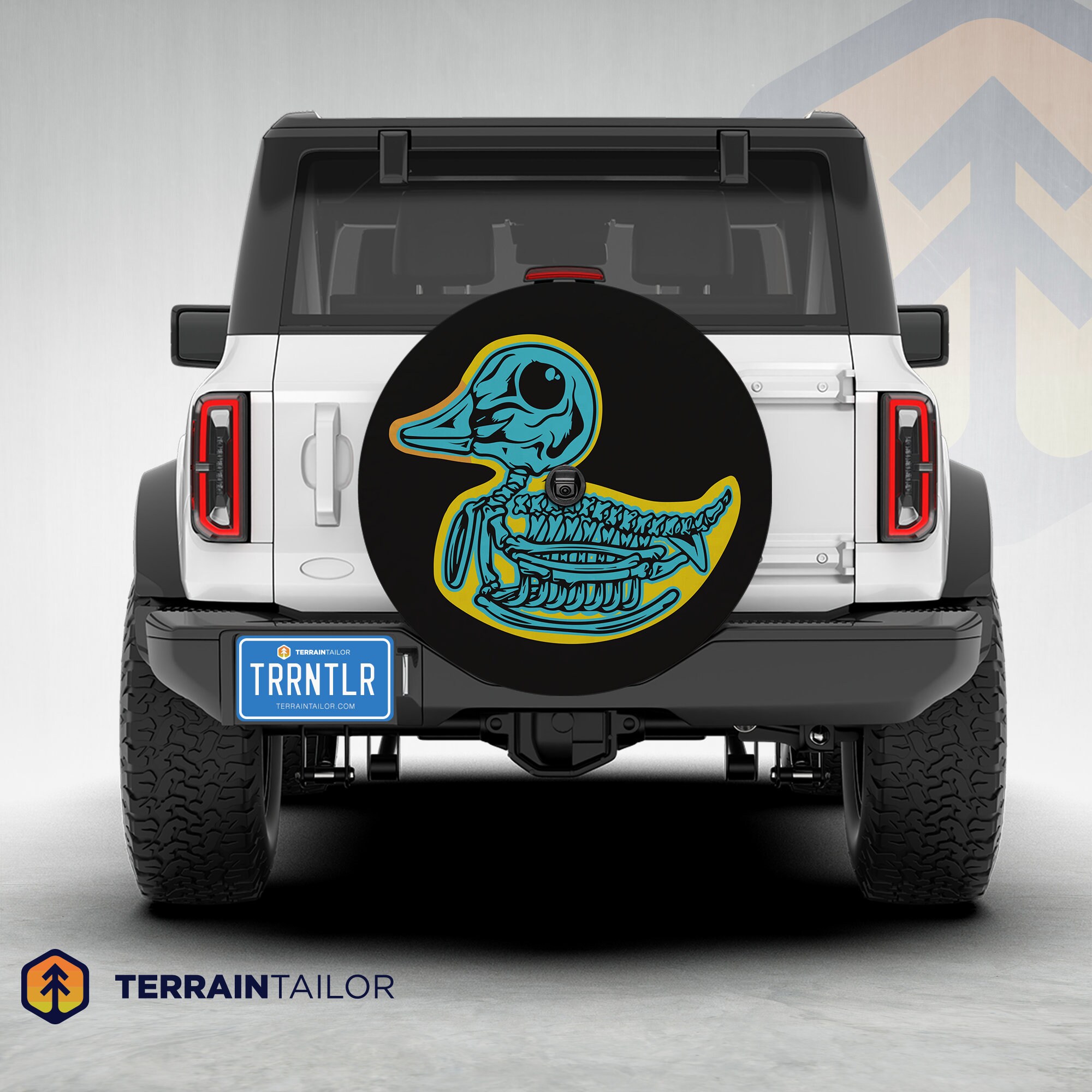 X-ray Vision Rubber Duck Skeleton Tire Cover Fits Jeeps, Broncos, Suvs ...