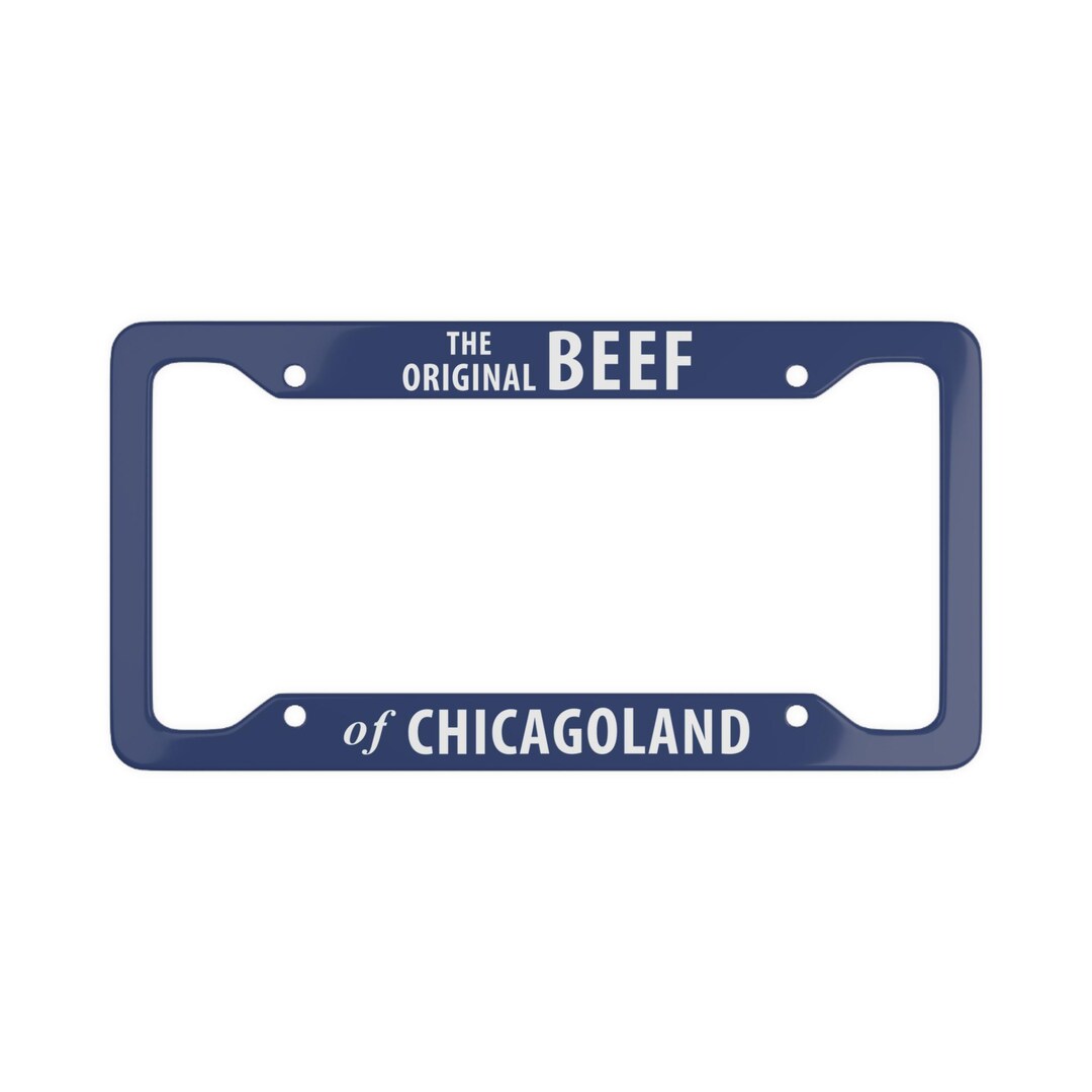 The Original Beef of Chicagoland License Plate Frame - Etsy