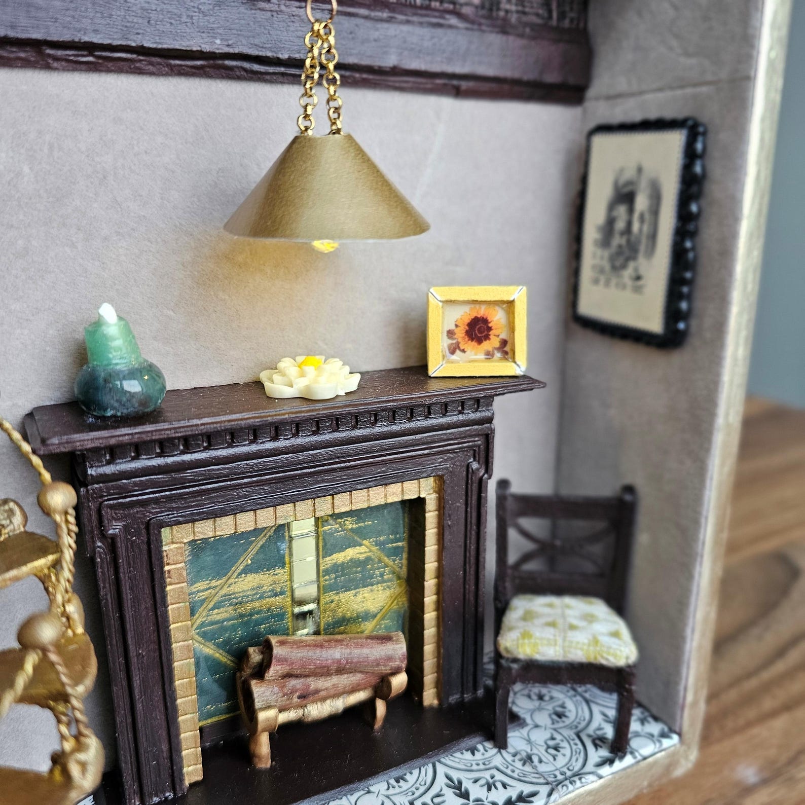 Hand Crafted Miniature Library in A Book Diorama - Etsy