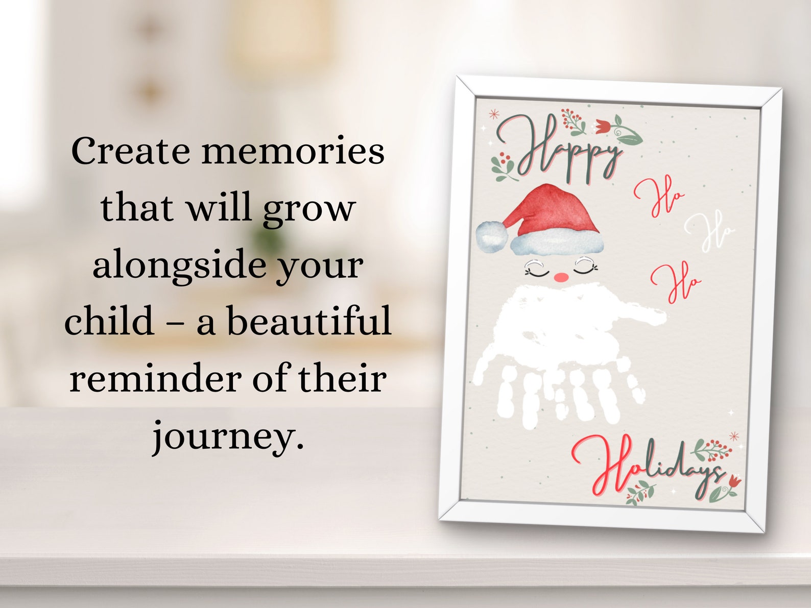 Christmas Handprint Art | Handprint Keepsake, Christmas Kids Craft ...