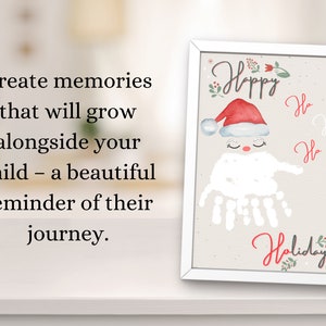 Christmas Handprint Art | Handprint Keepsake, Christmas Kids Craft ...