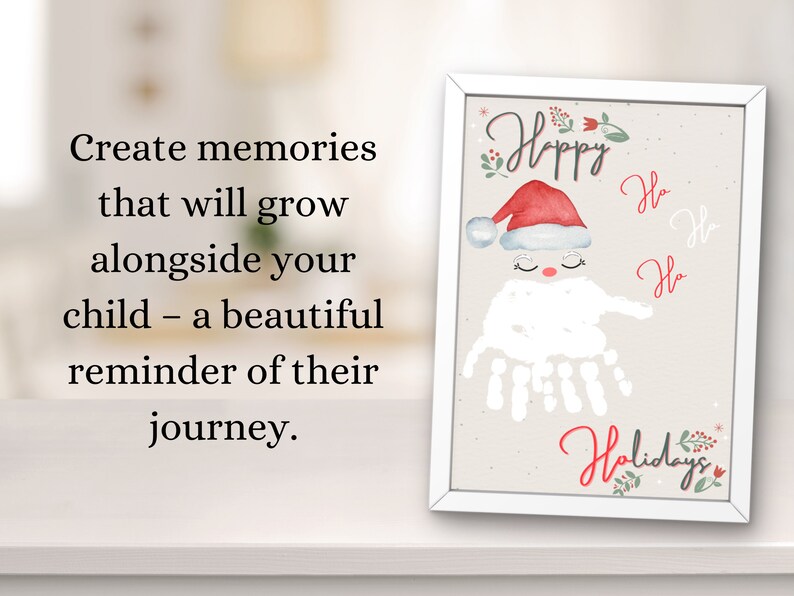 Christmas Handprint Art | Handprint Keepsake, Christmas Kids Craft ...