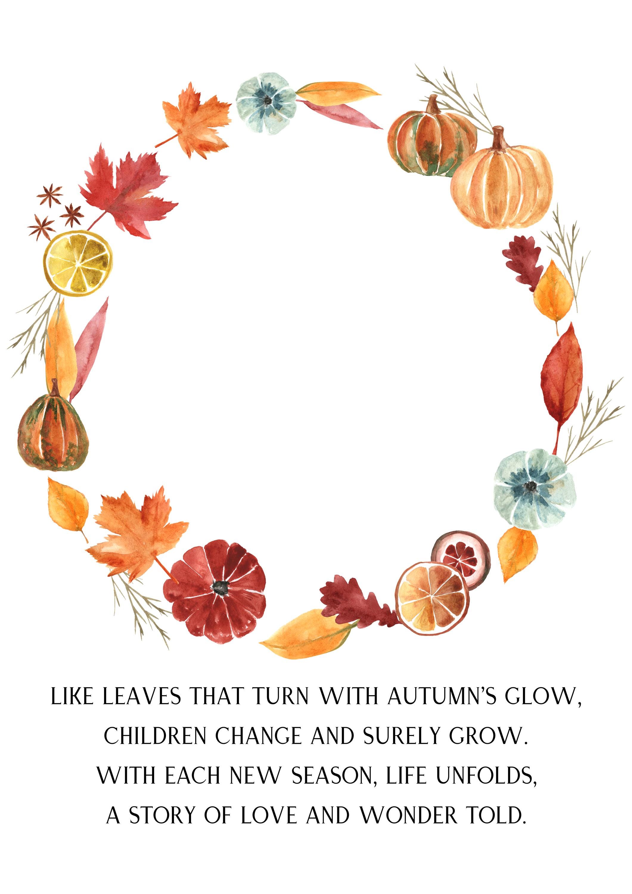 Footprint Art, Fall Art Print, Preschool Fall Printable, Preschool Fall ...