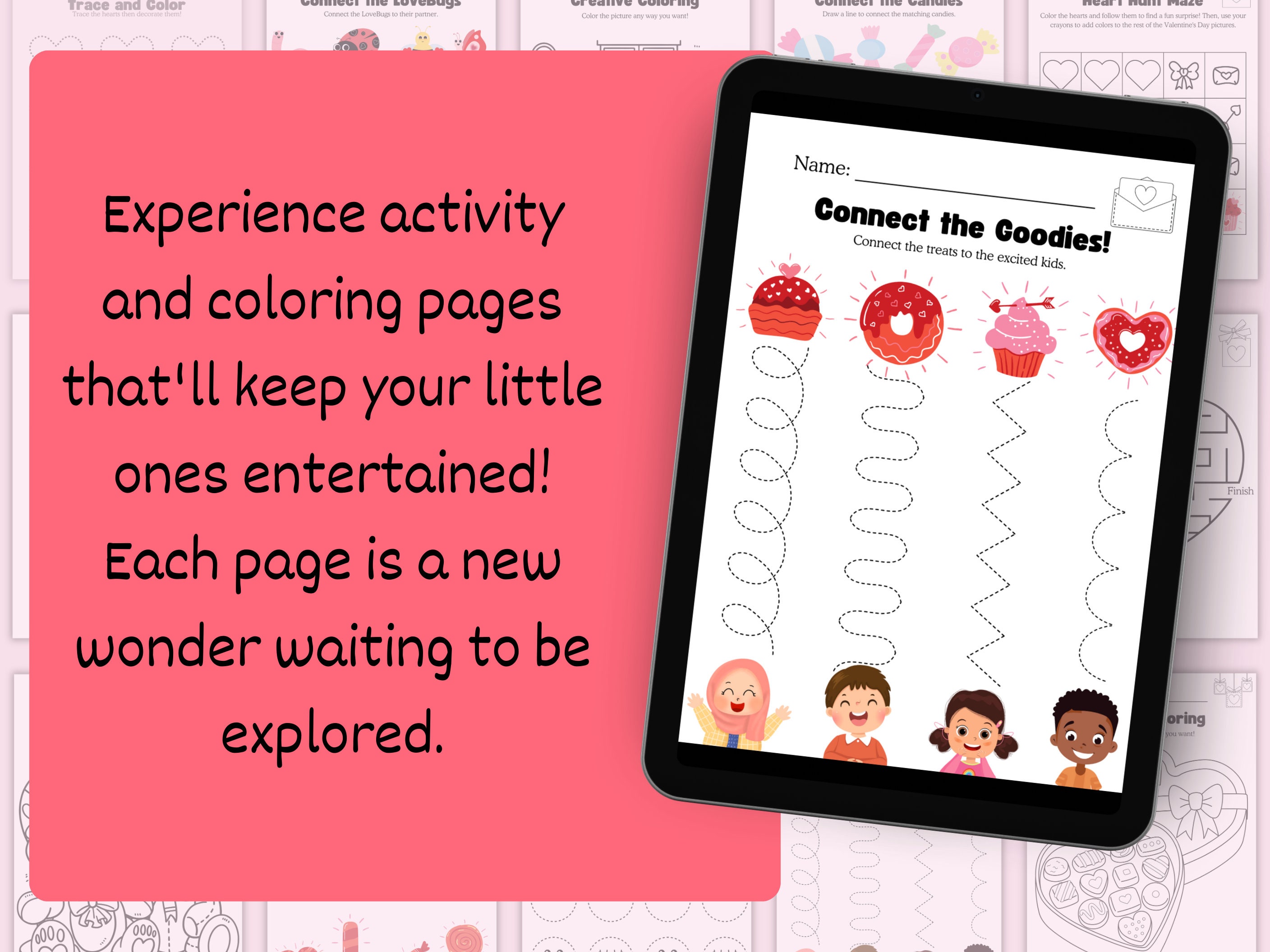 Preschool Valentine Activities Preschool Worksheets, Toddler Busy Book ...