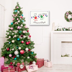 Festive Handprint Art Keepsake: Christmas Kids Craft Printable | Merry ...