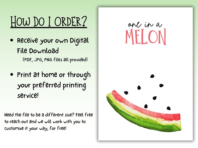 Watermelon Footprint Art: Summer Baby Keepsake (digital Download) - Etsy
