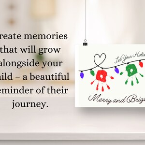 Festive Handprint Art Keepsake: Christmas Kids Craft Printable | Merry ...