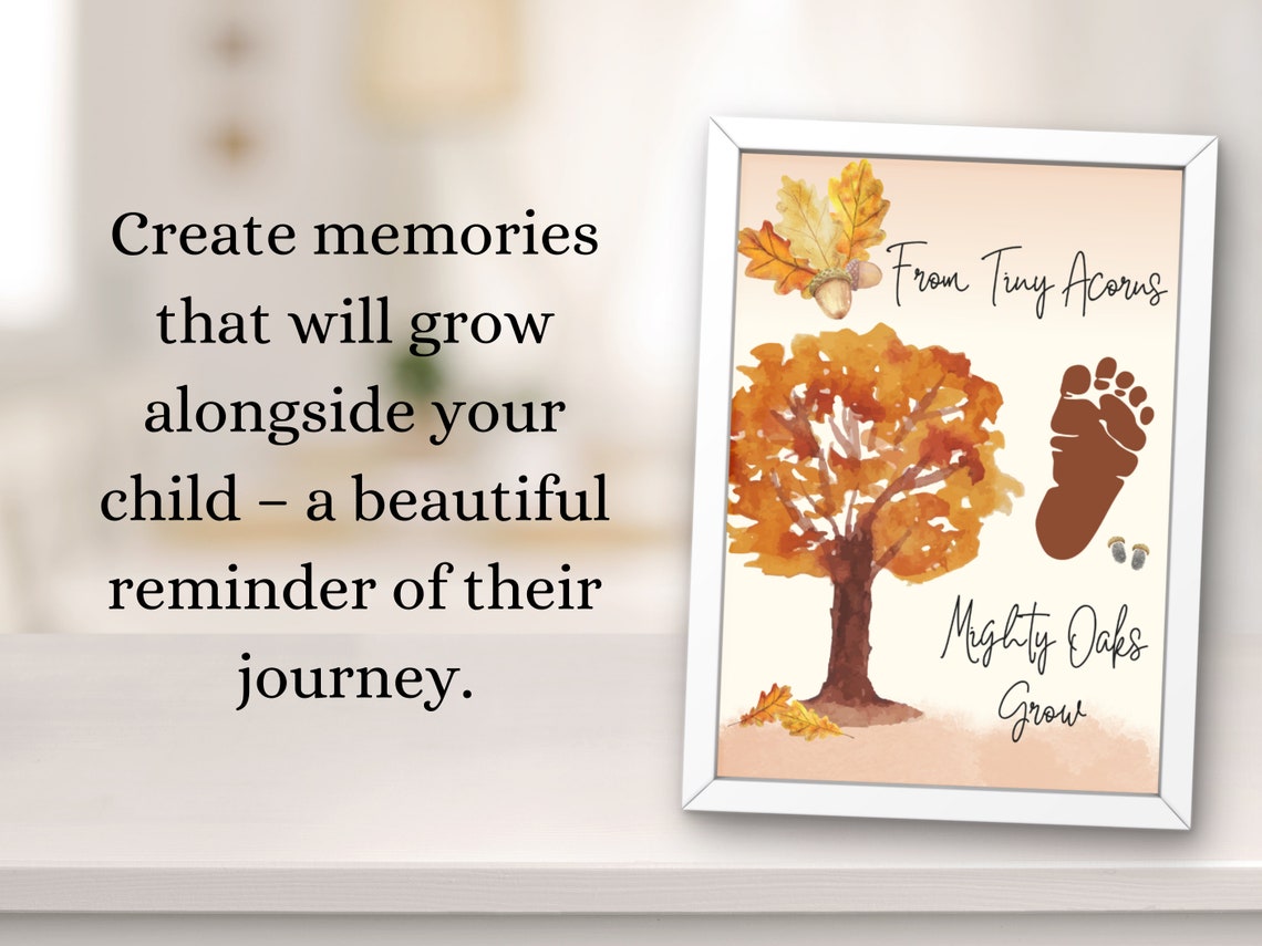 Autumn Footprint Art Print for Kids - Preschool Fall Crafts and ...