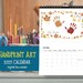 2025 Printable Hand & Footprint Calendar Bundle: Art Activity for Kids ...