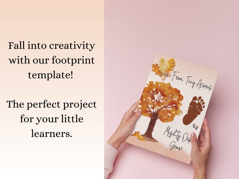 Autumn Footprint Art Print for Kids - Preschool Fall Crafts and ...
