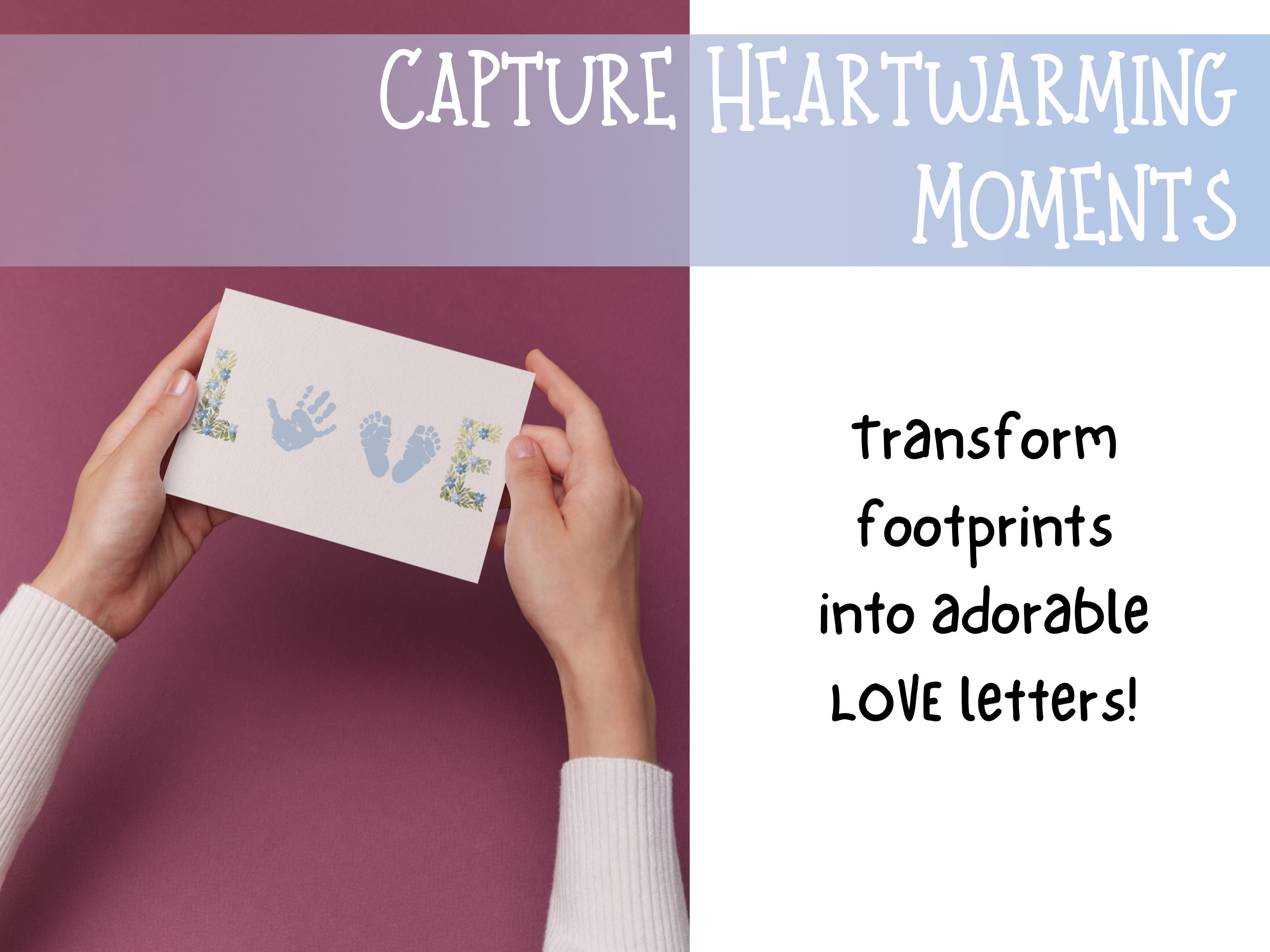 Love Handprint Art Handprint Craft, Handprint Keepsake, Footprint ...