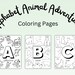Alphabet Animal Adventures: Coloring Pages Alphabet - Etsy