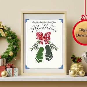 Festive Footprint Art: Christmas Keepsake Craft for Kids, Preschool ...