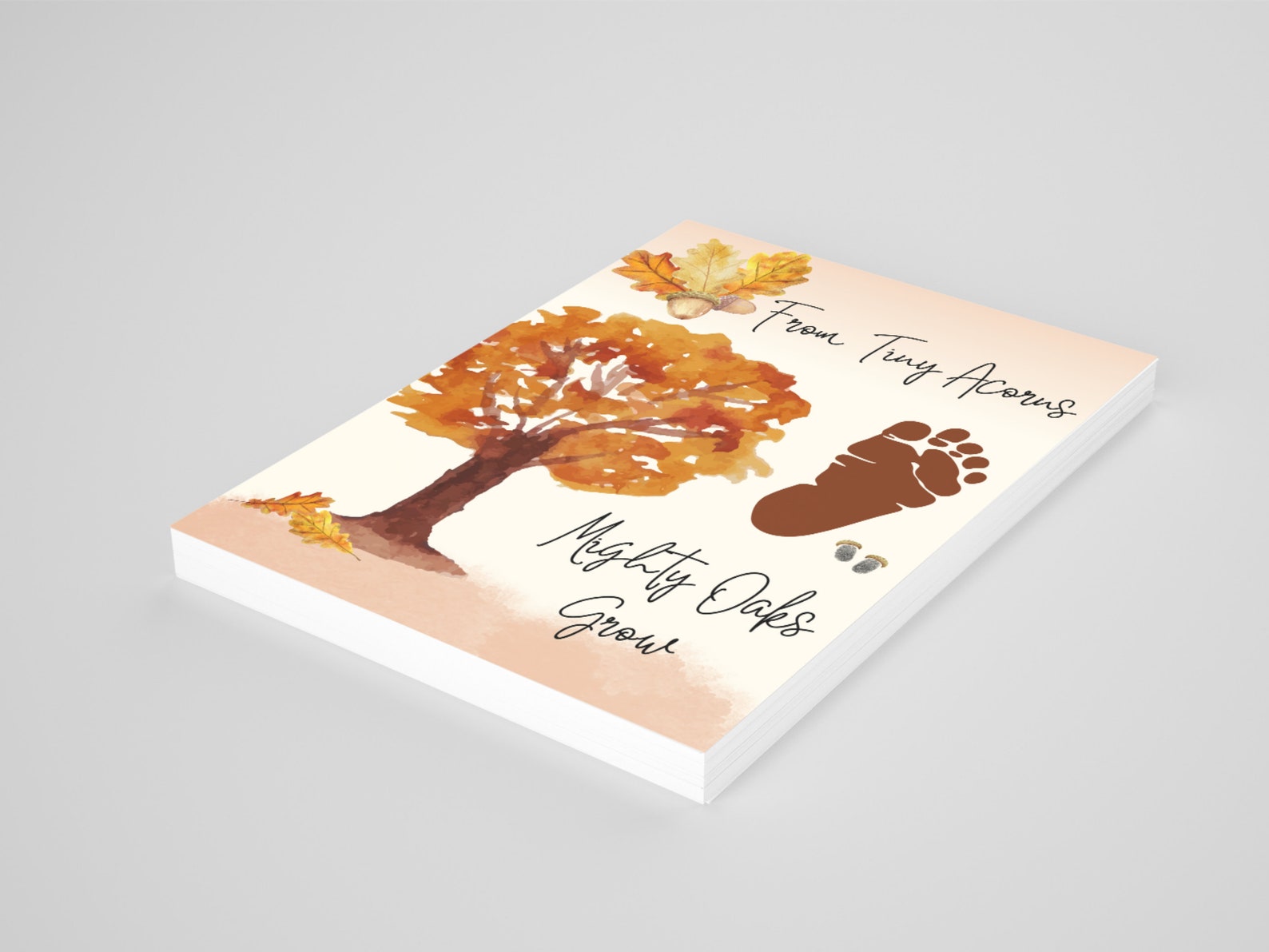 Autumn Footprint Art Print for Kids - Preschool Fall Crafts and ...