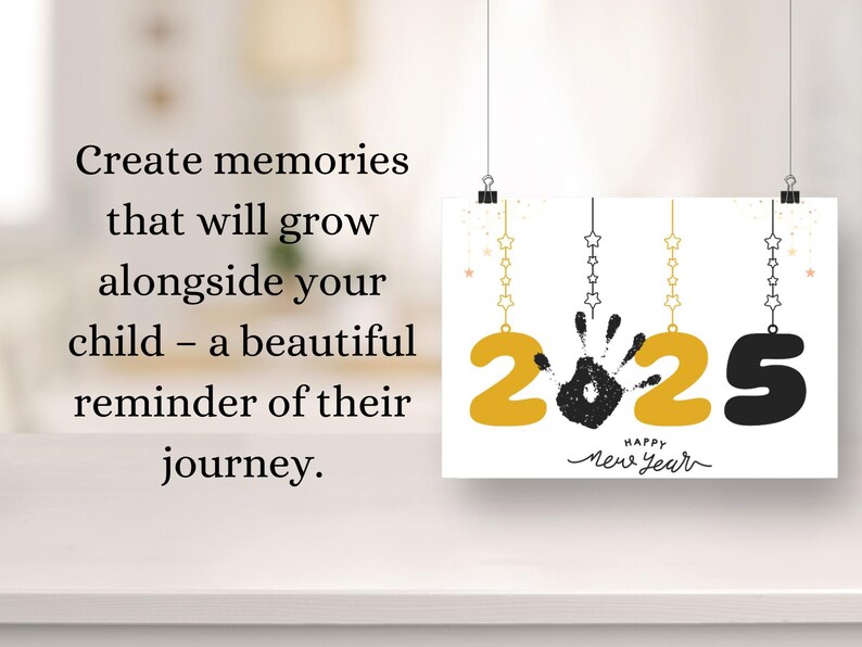 Festive New Year Handprint Art: DIY Keepsake Craft for Kids, Preschool ...