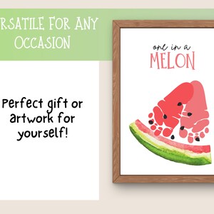 Watermelon Footprint Art: Summer Baby Keepsake (digital Download) - Etsy