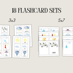 Weather Flashcards for Kids - Preschool Printable Learning Activity - Etsy