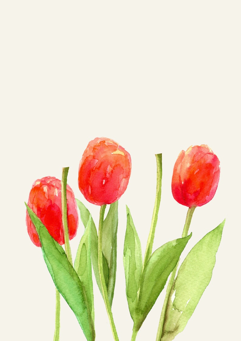 Handprint Tulip Art: Kids Keepsake Craft (digital Download) - Etsy
