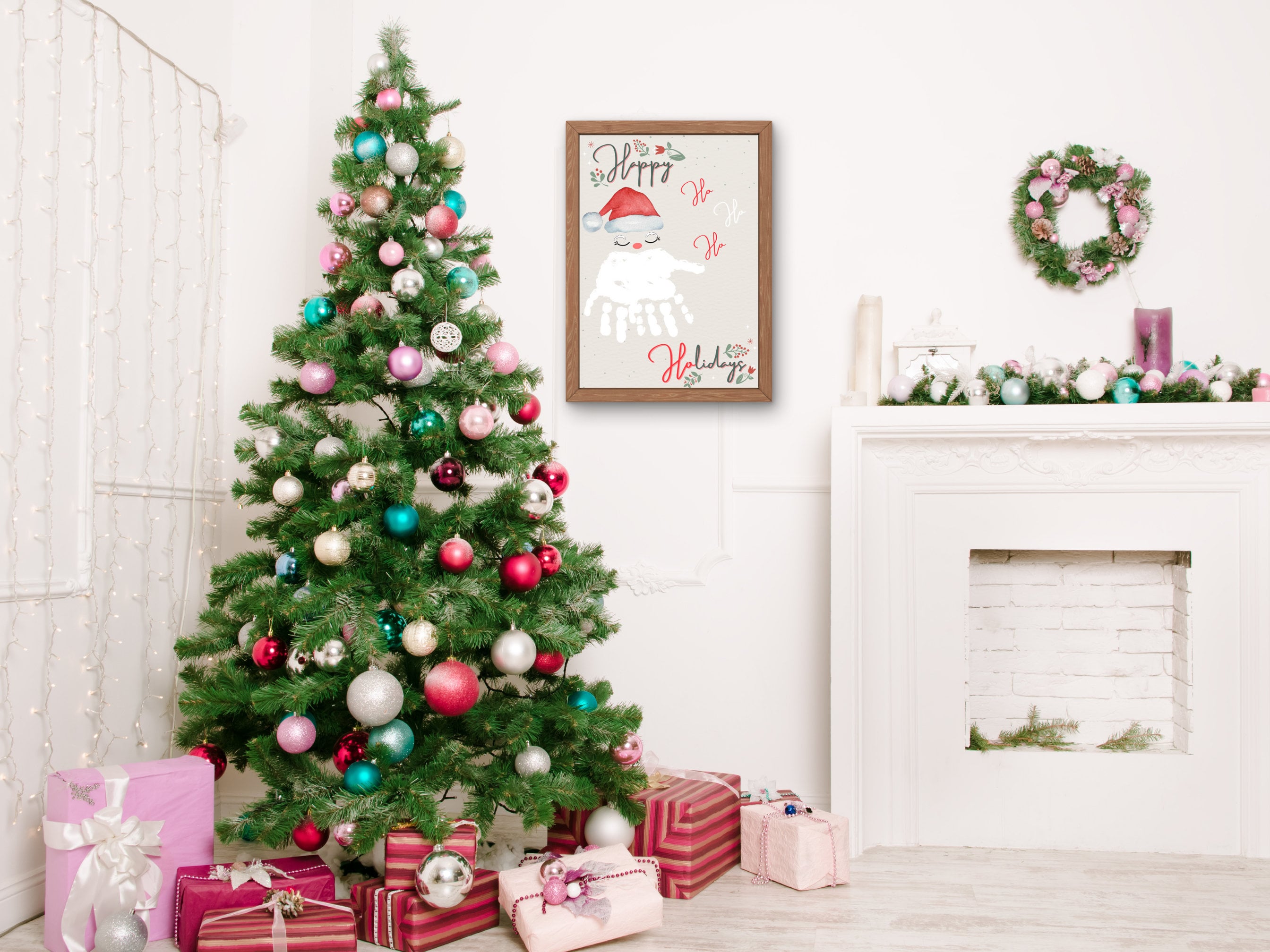 Christmas Handprint Art | Handprint Keepsake, Christmas Kids Craft ...