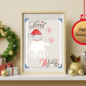Christmas Handprint Art | Handprint Keepsake, Christmas Kids Craft ...