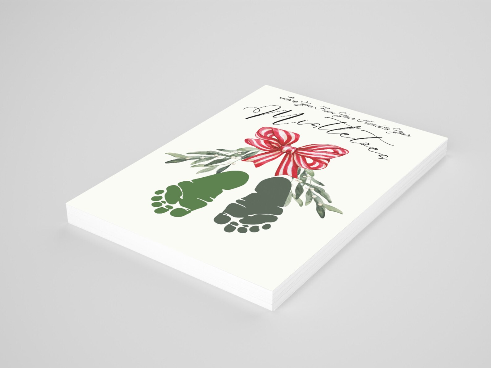 Festive Footprint Art: Christmas Keepsake Craft for Kids, Preschool ...