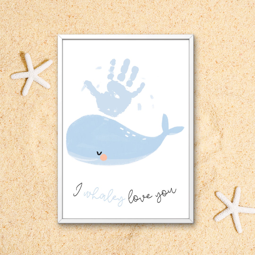 Handprint Baby Keepsake Craft With DIY Printables for Preschool Art ...