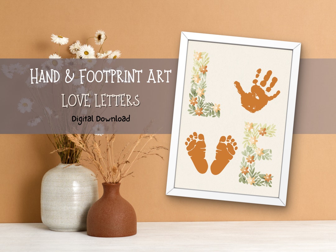 Love Handprint Art Handprint Craft, Handprint Keepsake, Footprint ...