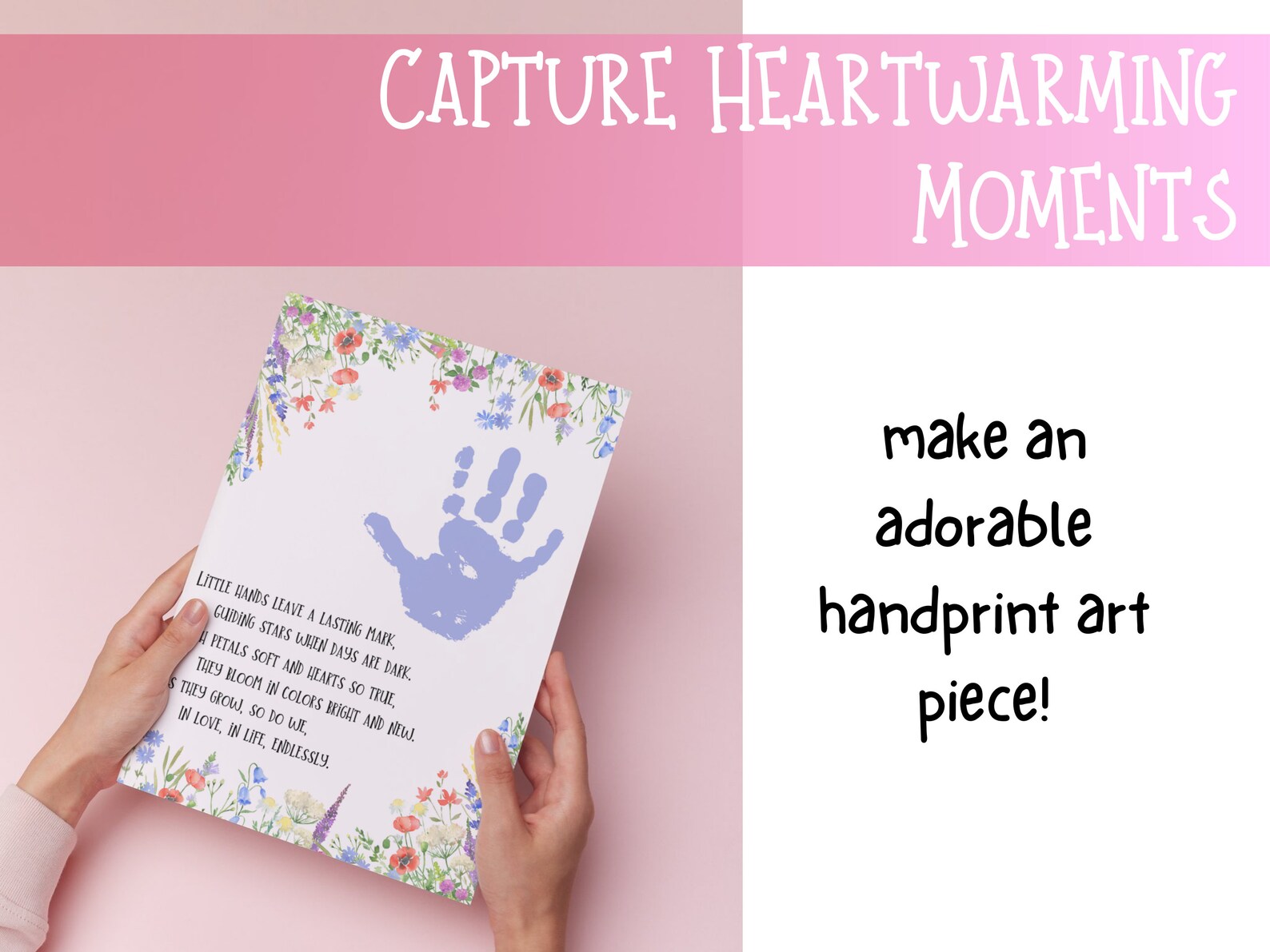 Handprint Baby Keepsake Handprint Craft, Preschool Printables, Baby ...