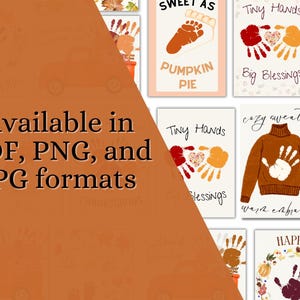 Fall Printable Art Bundle | DIY Handprint Crafts, Keepsake Decor ...