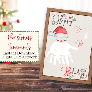 Christmas Handprint Art | Handprint Keepsake, Christmas Kids Craft ...