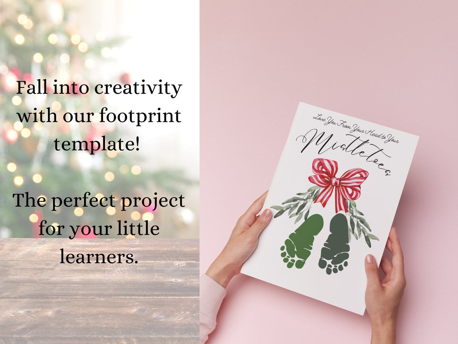 Festive Footprint Art: Christmas Keepsake Craft for Kids, Preschool ...