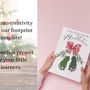 Festive Footprint Art: Christmas Keepsake Craft for Kids, Preschool ...