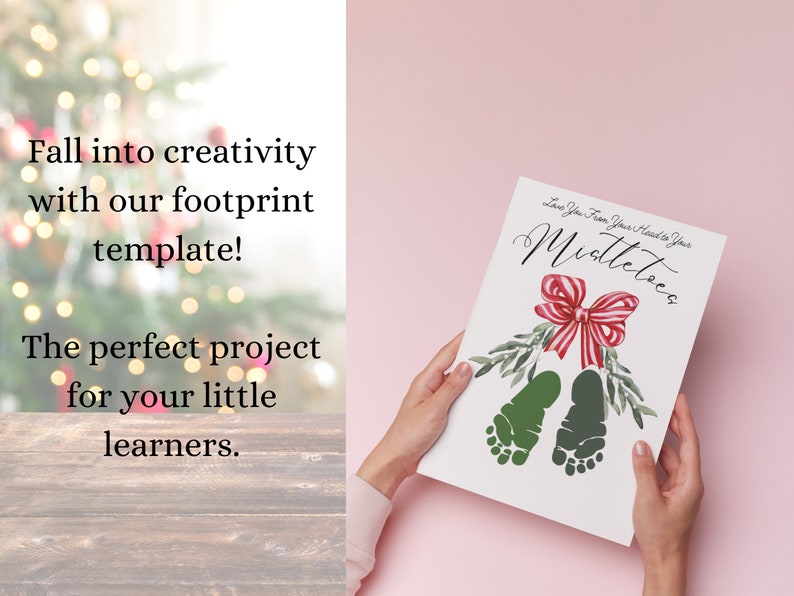 Festive Footprint Art: Christmas Keepsake Craft for Kids, Preschool ...