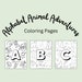 Alphabet Animal Adventures: Coloring Pages Alphabet - Etsy