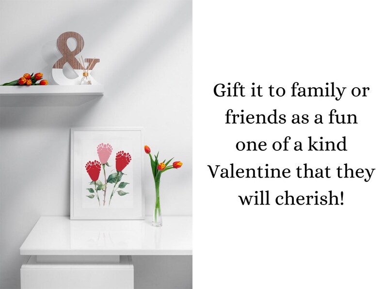Valentine's Day Footprint Art: Keepsake Craft Printables for Kids ...
