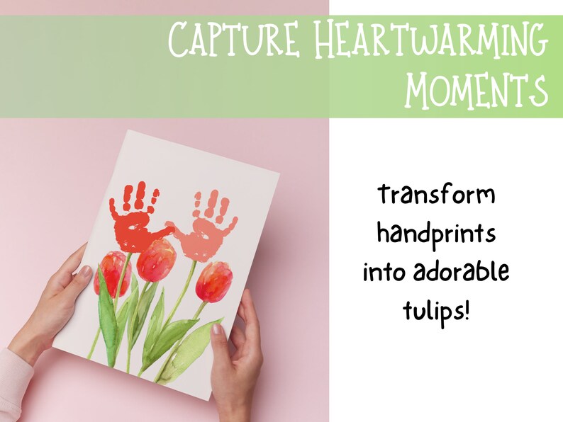 Handprint Tulip Art: Kids Keepsake Craft (digital Download) - Etsy