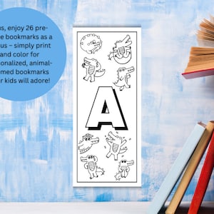 Alphabet Animal Adventures: Coloring Pages Alphabet Worksheets, Digital ...