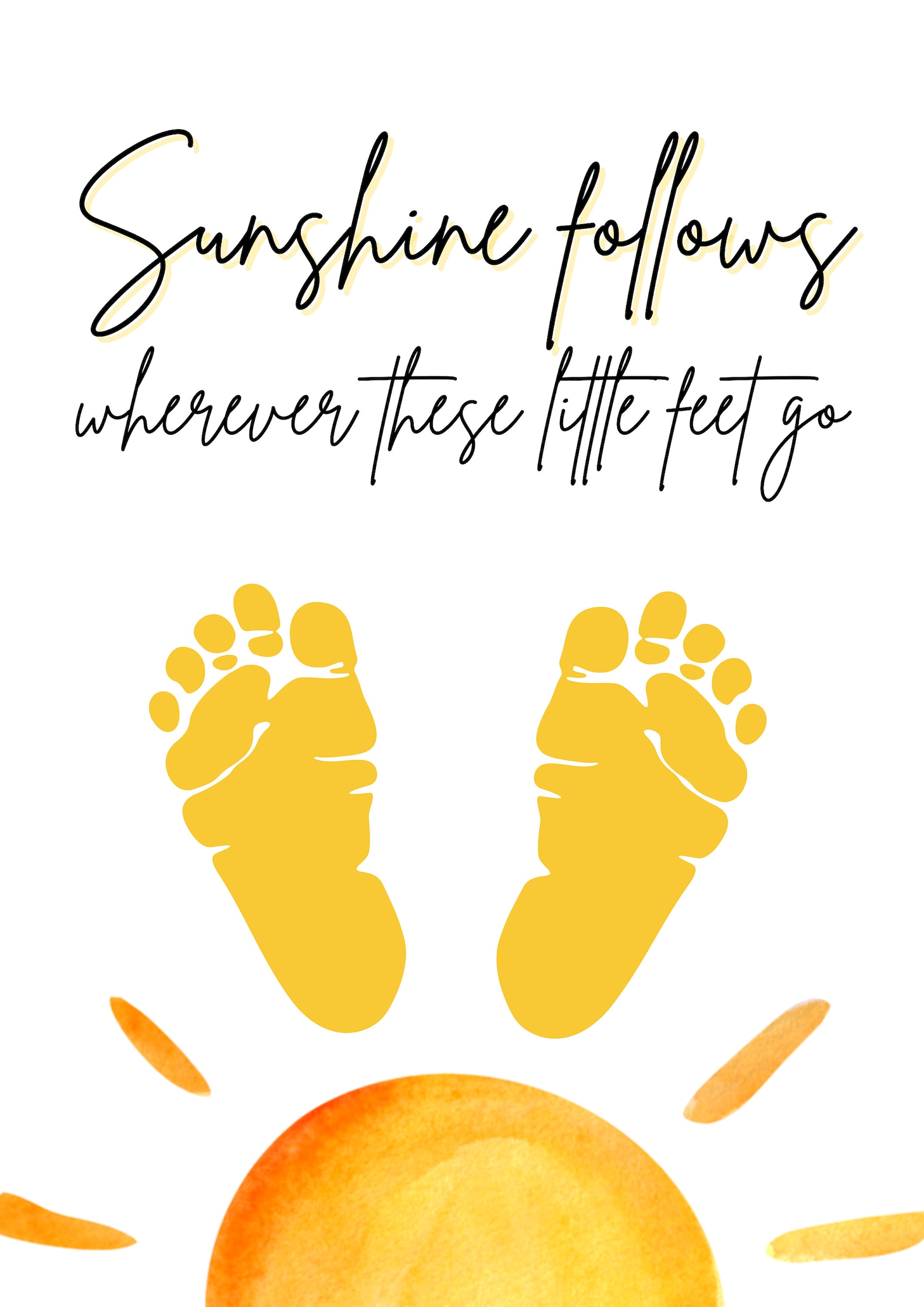 Summer Activities Baby Keepsake Footprint Craft, Preschool Printables ...