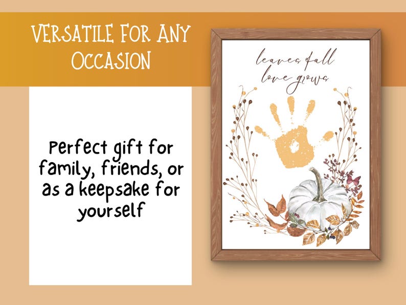 Kids DIY Footprint Art Print for Fall Thanksgiving Crafts and Preschool ...