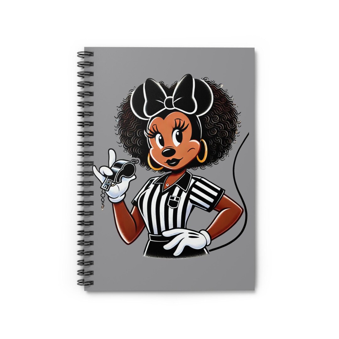 Minnie Mouse Referee Spiral Notebook - 118 Pages, Ruled Line, Durable ...