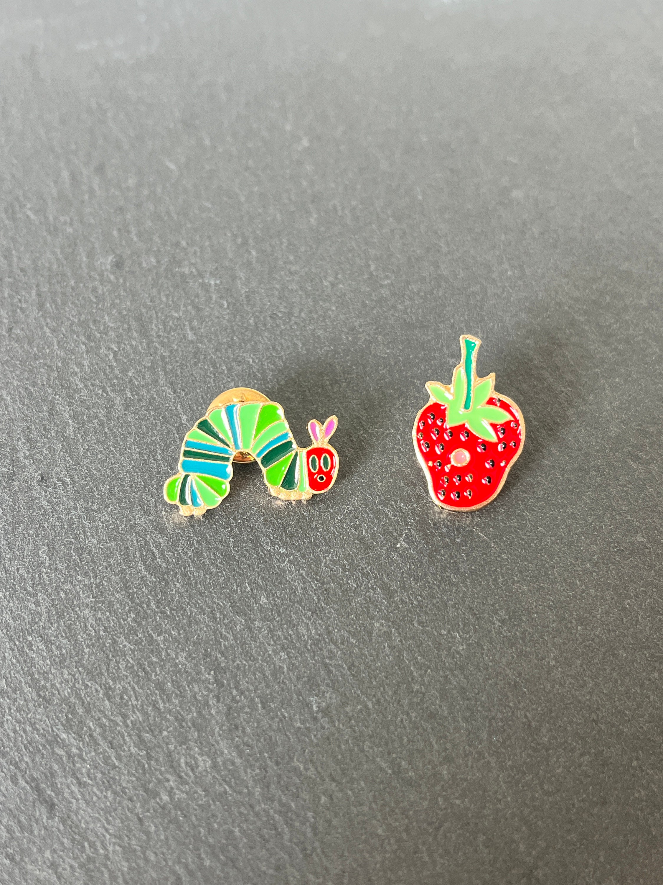 The Very Hungry Caterpillar Pin Badge Set | Free Gift Bag - Etsy