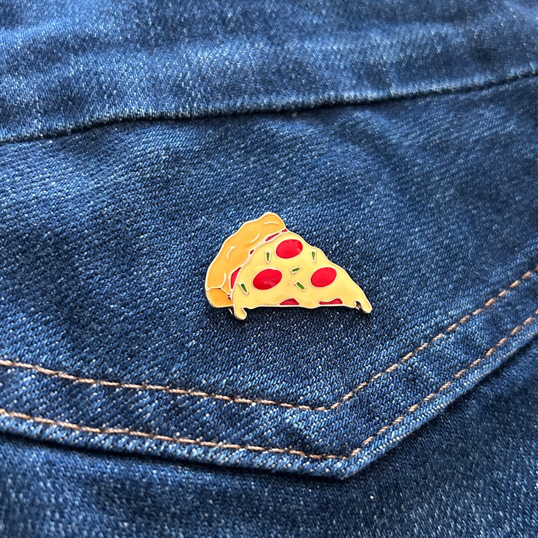 Pizza Pin Pizza Pin Badge Enamel Pin Badge Pizza Slice Pin Pizza Addict ...
