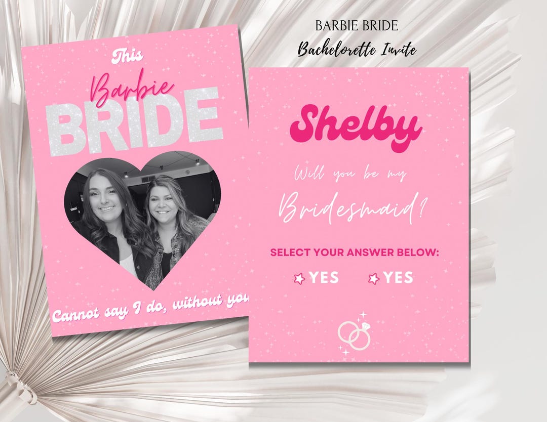 BARBIE BRIDE Proposal Card (bridesmaid + Maid of Honor) - Etsy