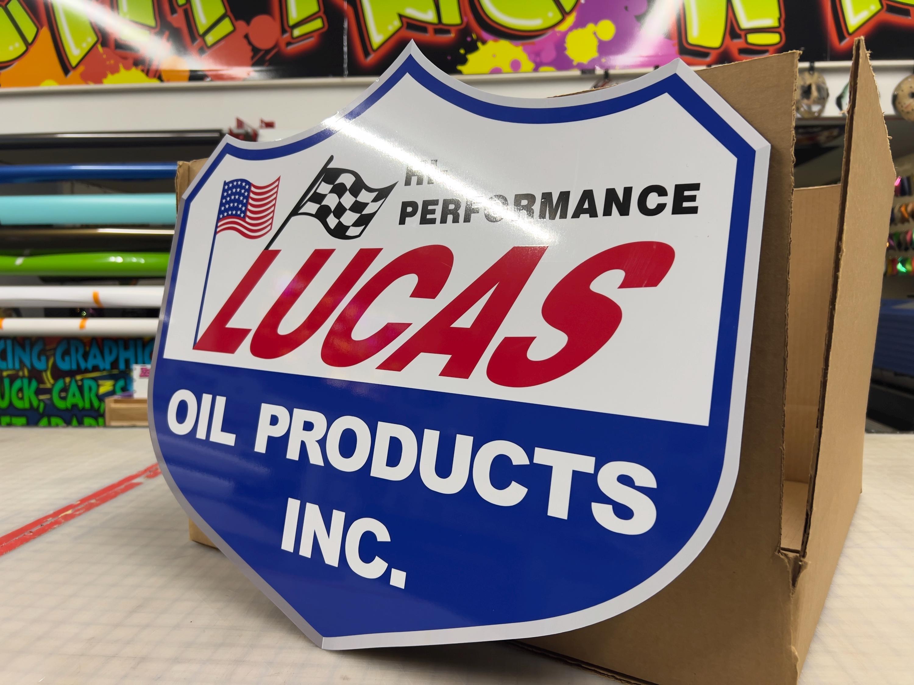 Lucas Oil and Gas, Vintage Metal Reproduction Sign, Indoor Outdoor ...