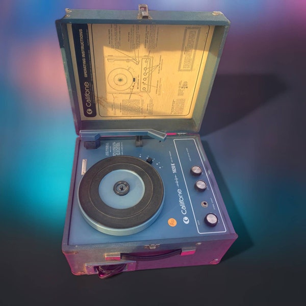 Blue Vintage Record Player - Etsy