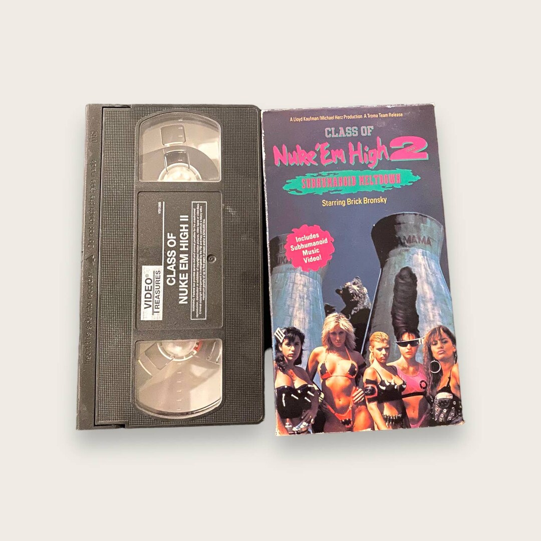 Class of Nuke Em High 2 1991 VHS Tape Troma Horror Comedy Good - Etsy