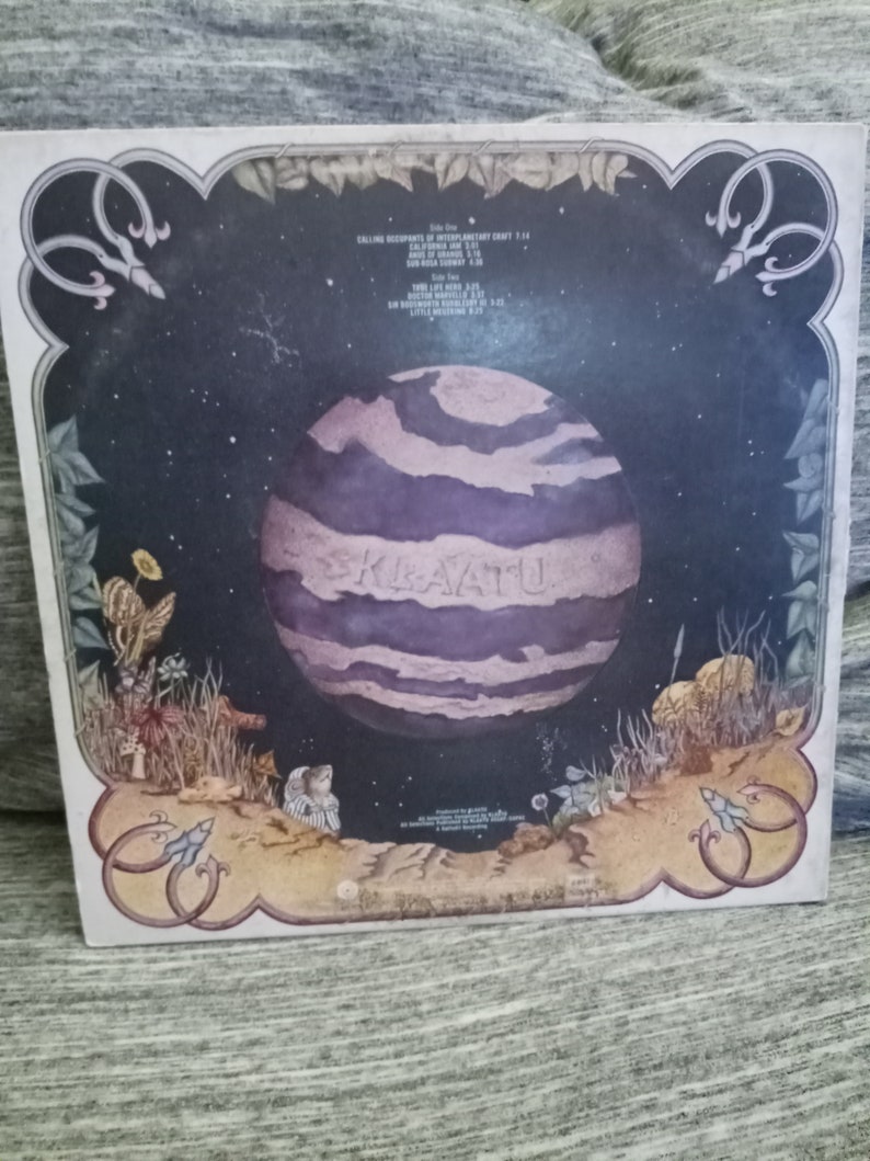 Klaatu 1976 Self Titled Album LP First Pressing Vinyl Record Space Rock ...