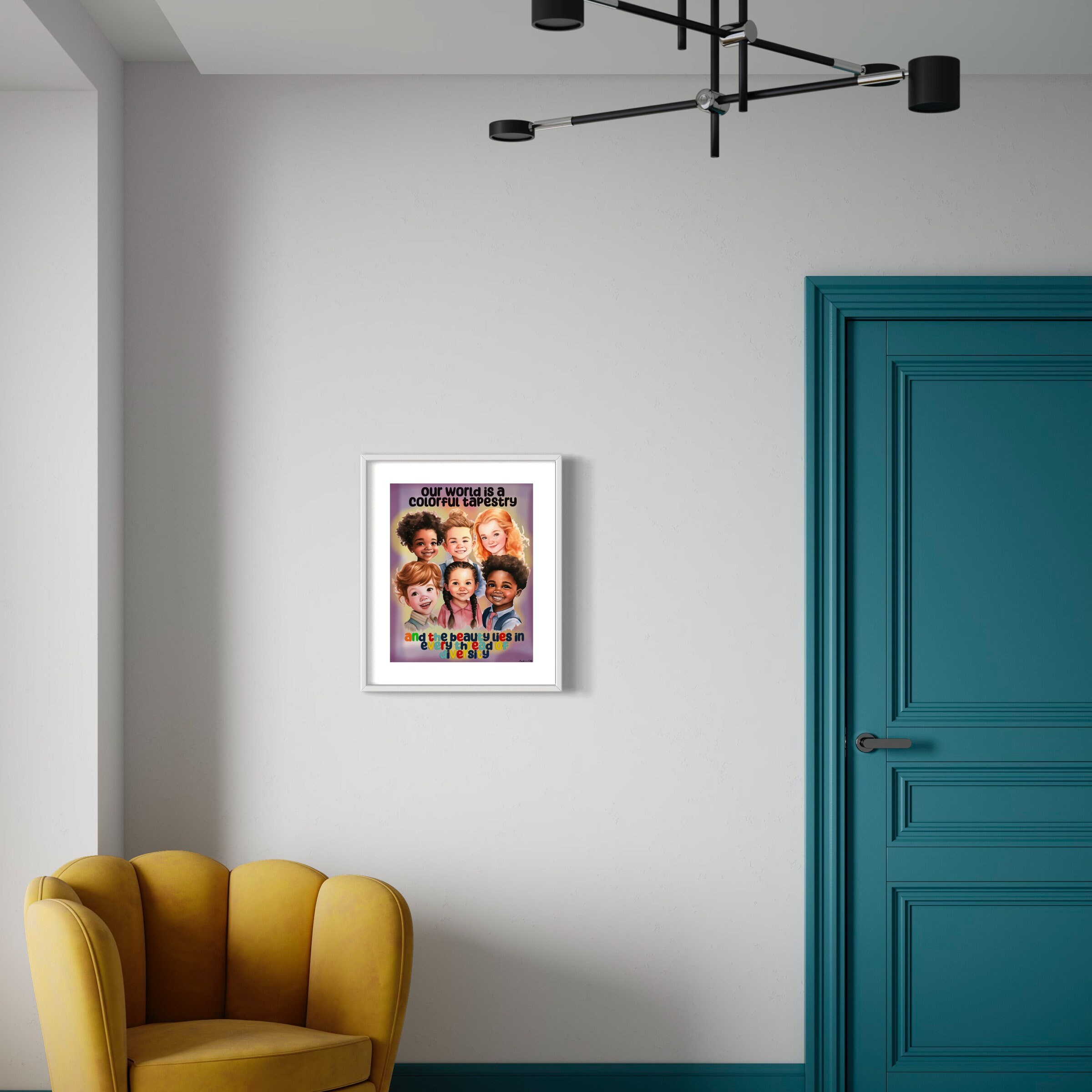 Diversity Portrait, Cute Diversity Kid, Diversity Art, Classroom Art ...