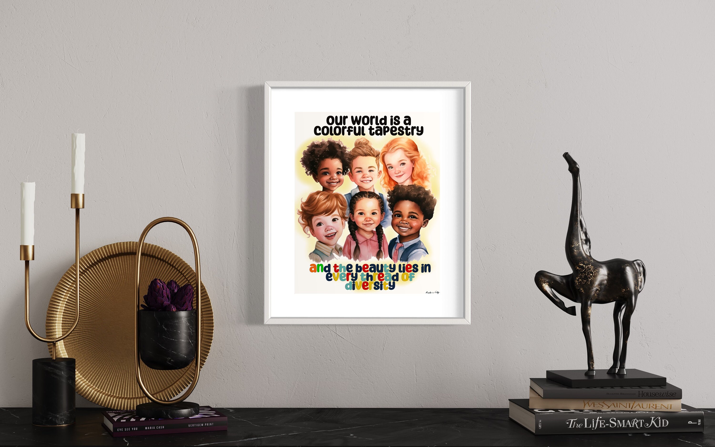 Diversity Portrait, Cute Diversity Kid, Diversity Art, Classroom Art ...